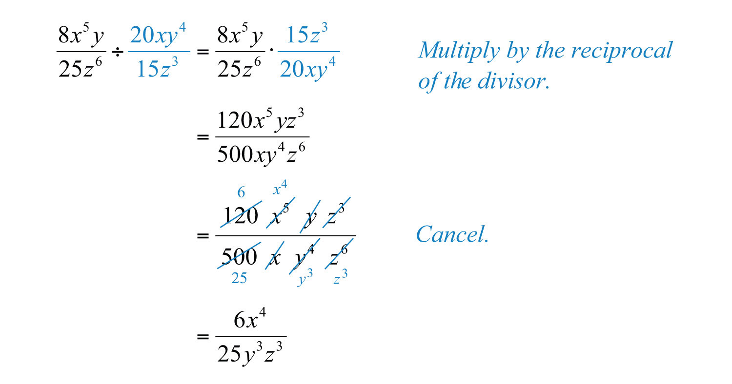 8 1 Multiplying And Dividing Rational Expressions