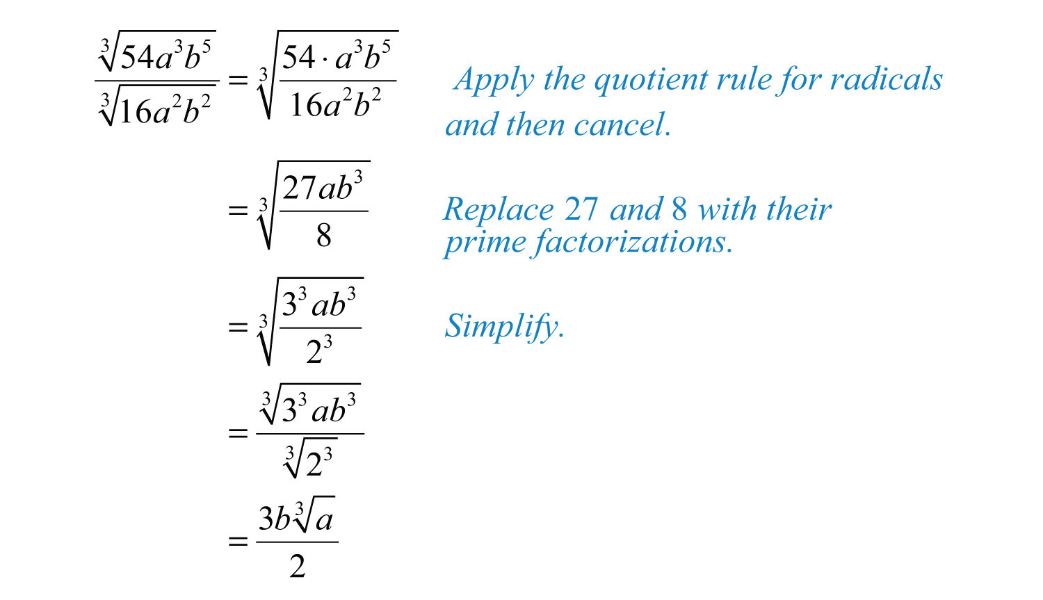 Dividing Radical Expressions Worksheet