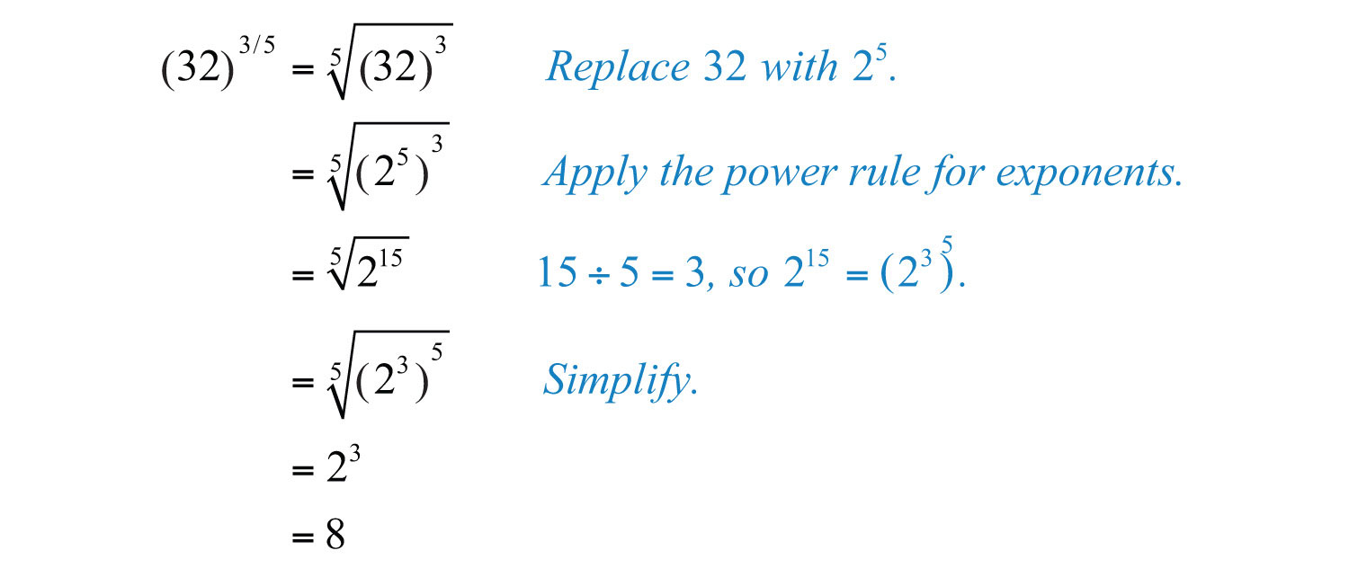 Radical Exponent Form